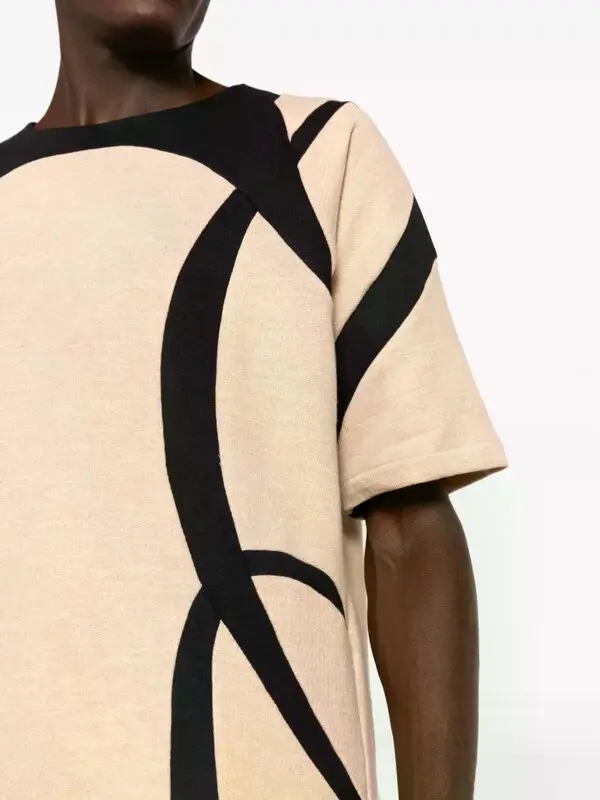 AMIR SLAMA Panelled Cotton T-shirt