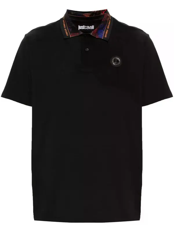 Just Cavalli Logo-appliqué Polo Shirt