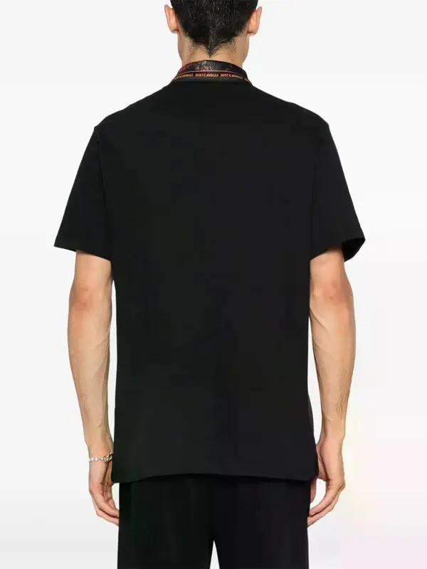 Just Cavalli Logo-appliqué Polo Shirt