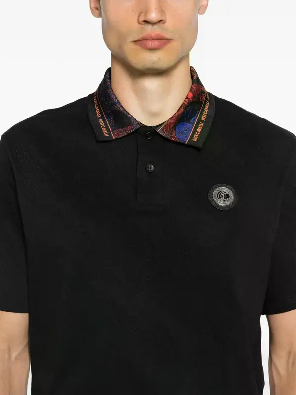 Just Cavalli Logo-appliqué Polo Shirt