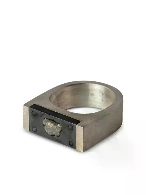 PARTS OF FOUR Plate Diamond Ring - Silver
