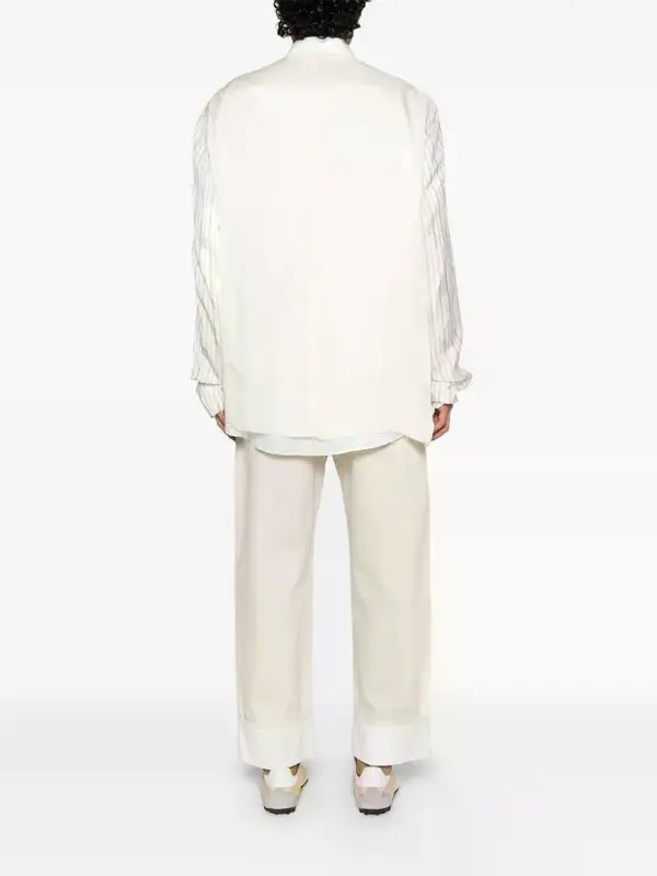 MAISON MARGIELA Striped Layered Overshirt