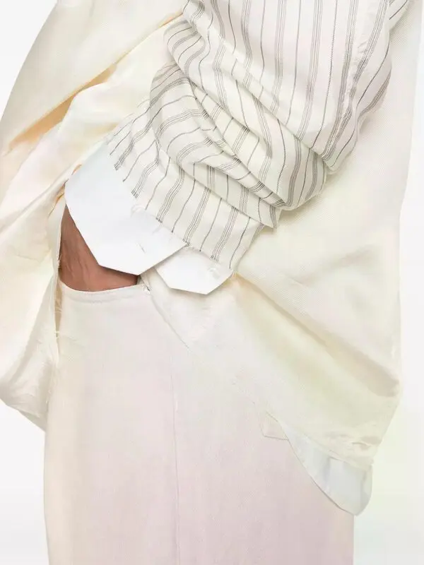 MAISON MARGIELA Striped Layered Overshirt