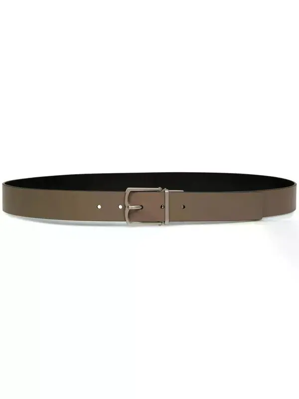 Bally Emblem Leather Belt - Brown