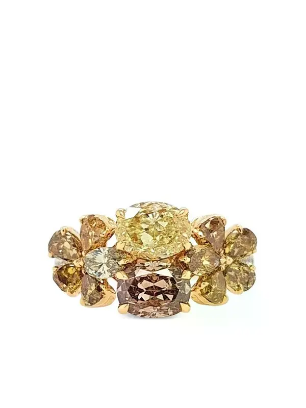HYT JEWELRY 18kt Diamond Cocktail Ring - Gold