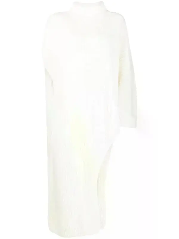 Fabiana Filippi Asymmetric Ribbed-knit Jumper - Neutrals