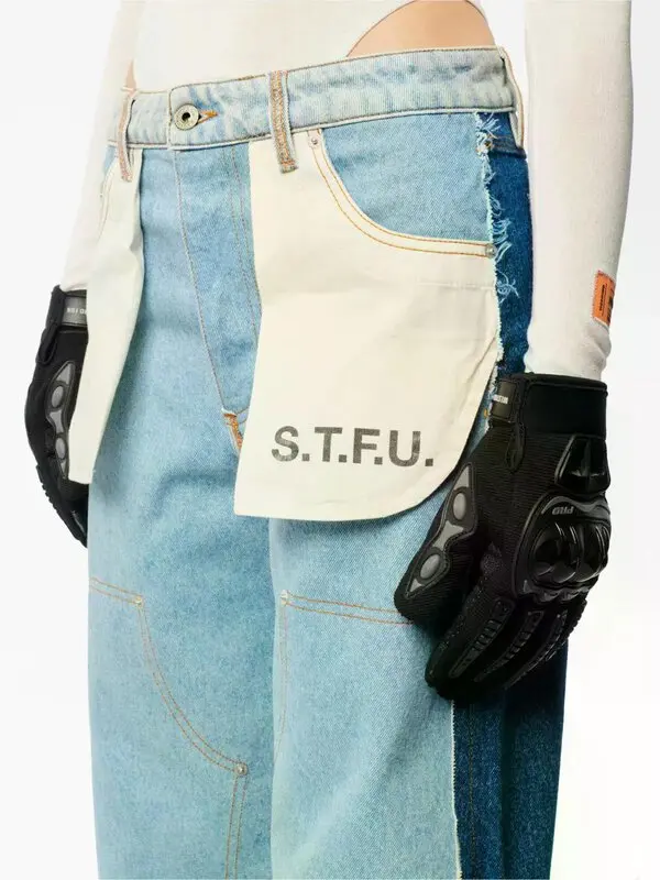 Heron Preston Panelled Mid-rise Jeans