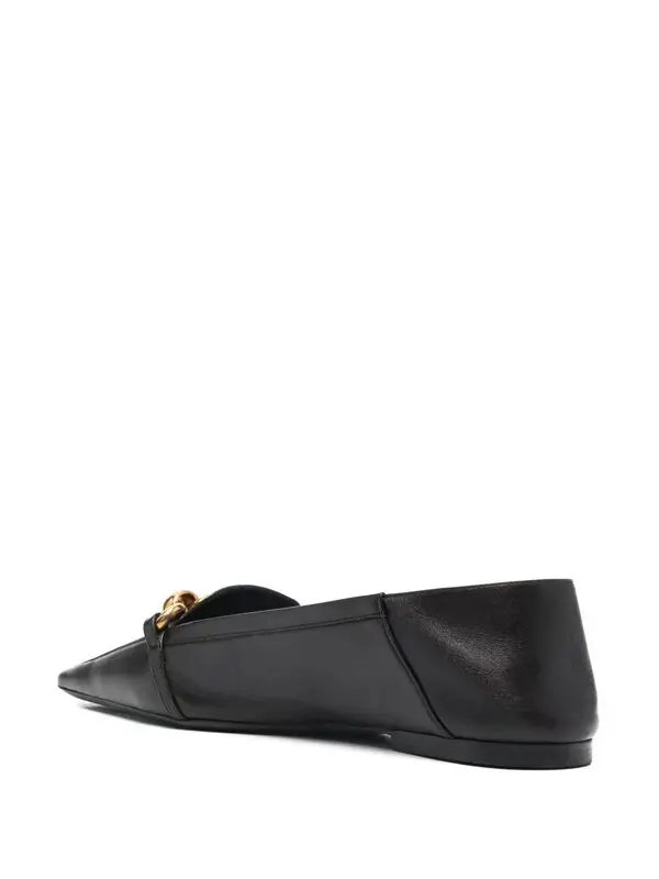 Saint Laurent Chain-link Loafers - Brown
