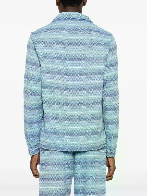 AMIR SLAMA Logo-engraved Jacquard Shirt