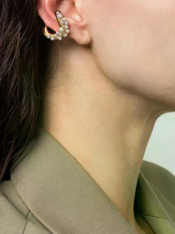 BEATRIZ PALACIOS Wave Cluster Link Medium Ear Cuff