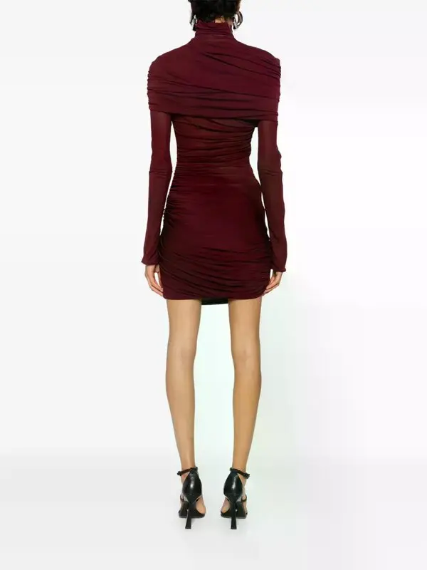 MUGLER Ruched Midi Dress