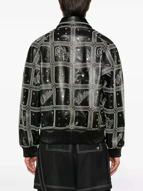Off-White Dices Lea Varsity Jacket
