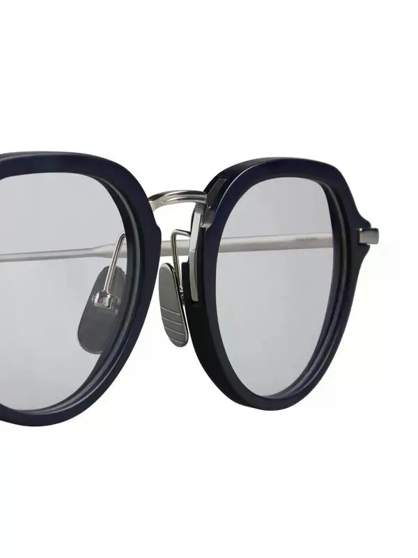 Thom Browne Round-frame Glasses - Blue