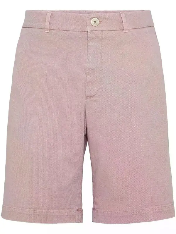 Brunello Cucinelli Denim Bermuda Shorts - Pink