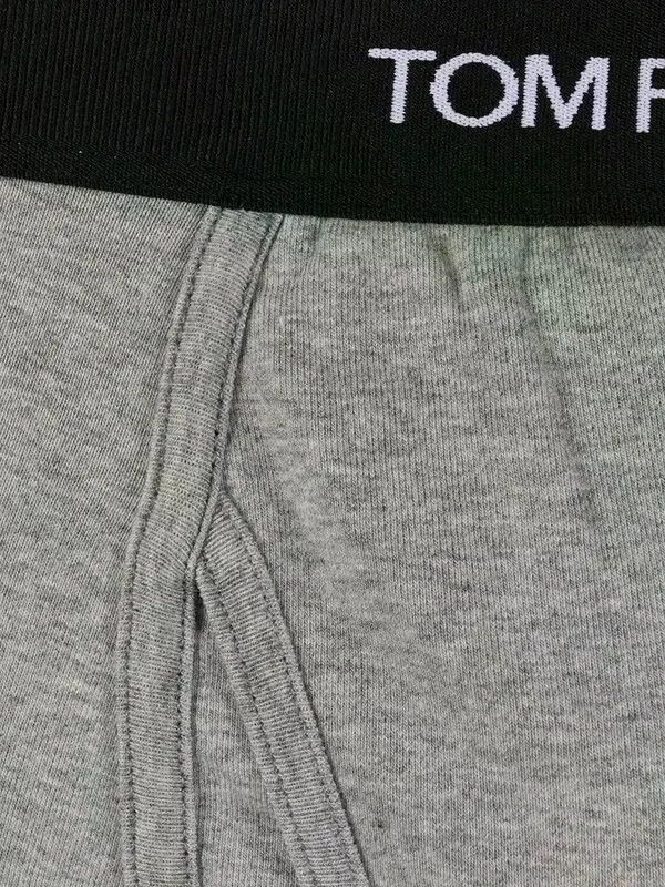 TOM FORD Logo Waistband Boxers - Grey