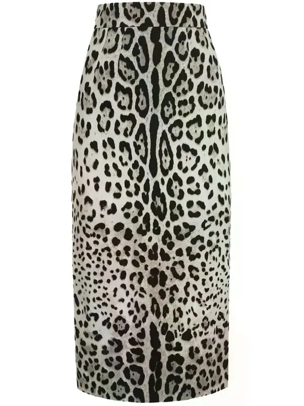 Dolce & Gabbana Leopard-print Midi Skirt