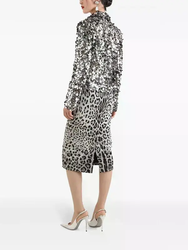 Dolce & Gabbana Leopard-print Midi Skirt