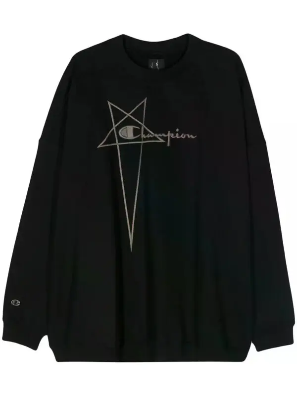 Rick Owens Logo-embroidered Sweatshirt