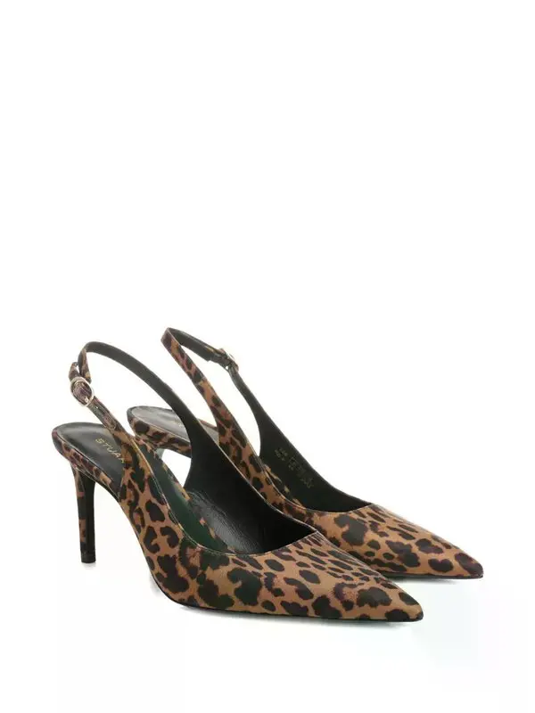 STUART WEITZMAN 75mm Power Slingback Pumps - Brown