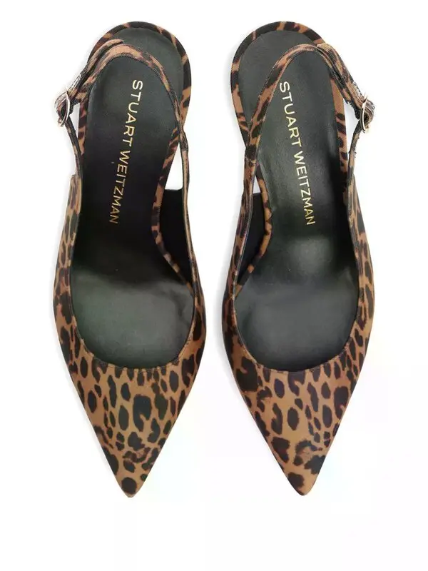 STUART WEITZMAN 75mm Power Slingback Pumps - Brown