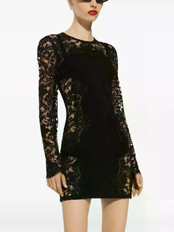 Dolce & Gabbana Semi-sheer Lace Minidress