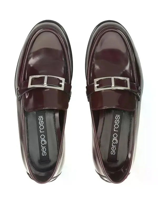 SERGIO ROSSI Sr Nora Leather Loafers