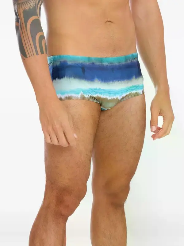 AMIR SLAMA Tie-dye Swim Briefs