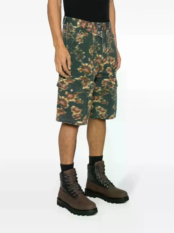 MARANT Abstract-print Cargo Shorts