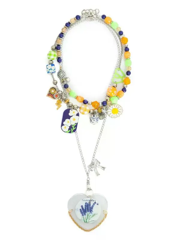 AMIR SLAMA Heart-pendant Necklace - Silver