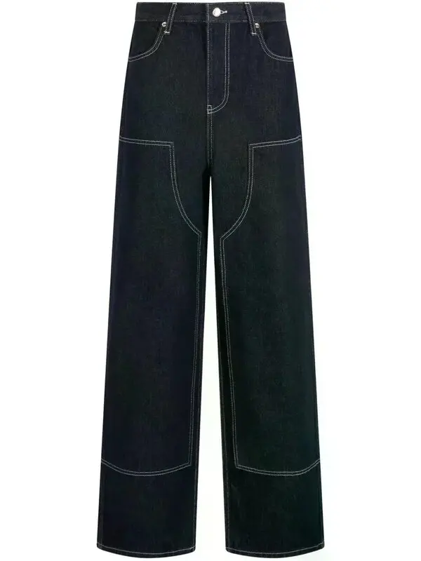 Liu Jo Distressed Wide-leg Jeans