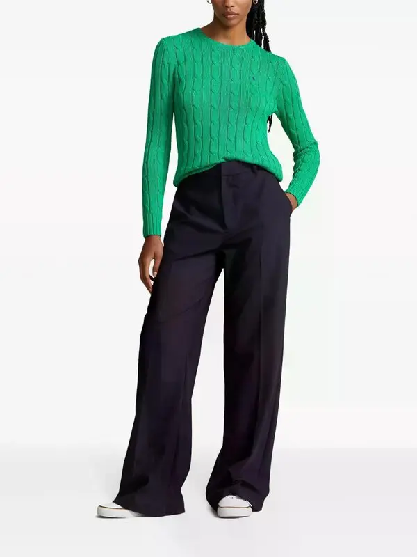 Polo Ralph Lauren Cable-knit Cotton Sweatshirt - Green