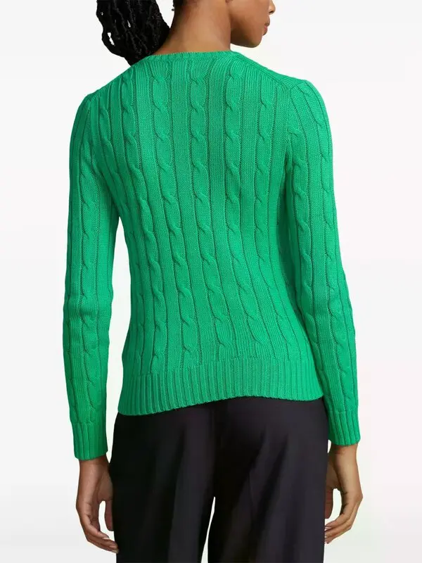 Polo Ralph Lauren Cable-knit Cotton Sweatshirt - Green