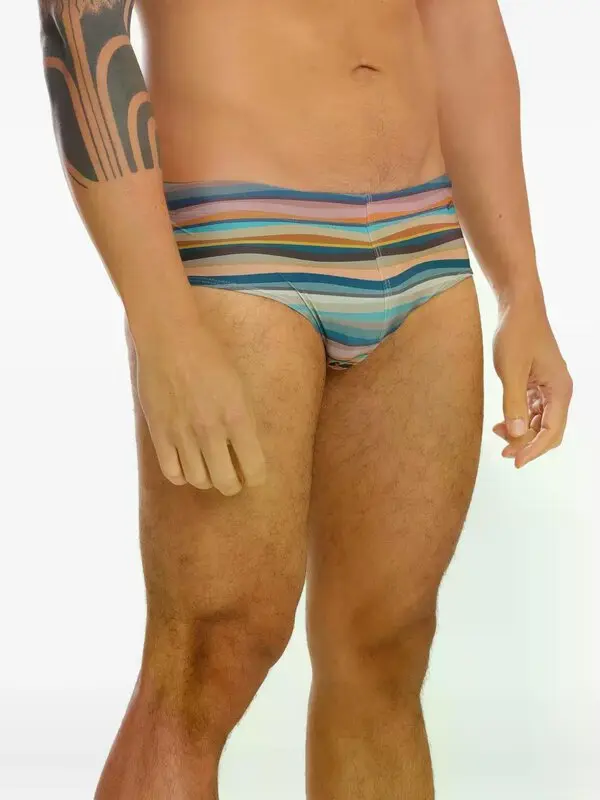 AMIR SLAMA Striped Swim Briefs