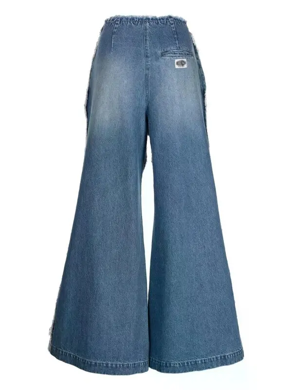 GROUND ZERO Logo-patch Flared Jeans