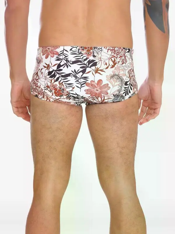 AMIR SLAMA Floral-print Swim Briefs