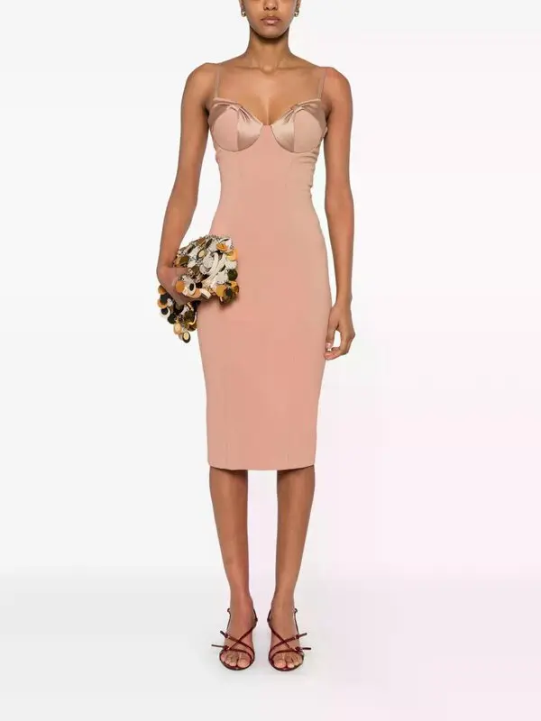 Elisabetta Franchi Bow-embellished Midi Dress