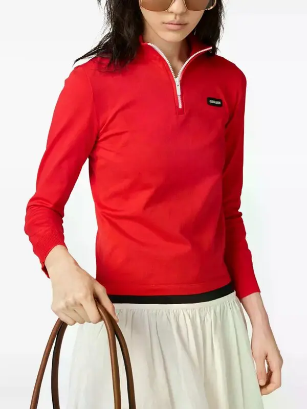 Miu Miu Fine-knit Jumper - Red