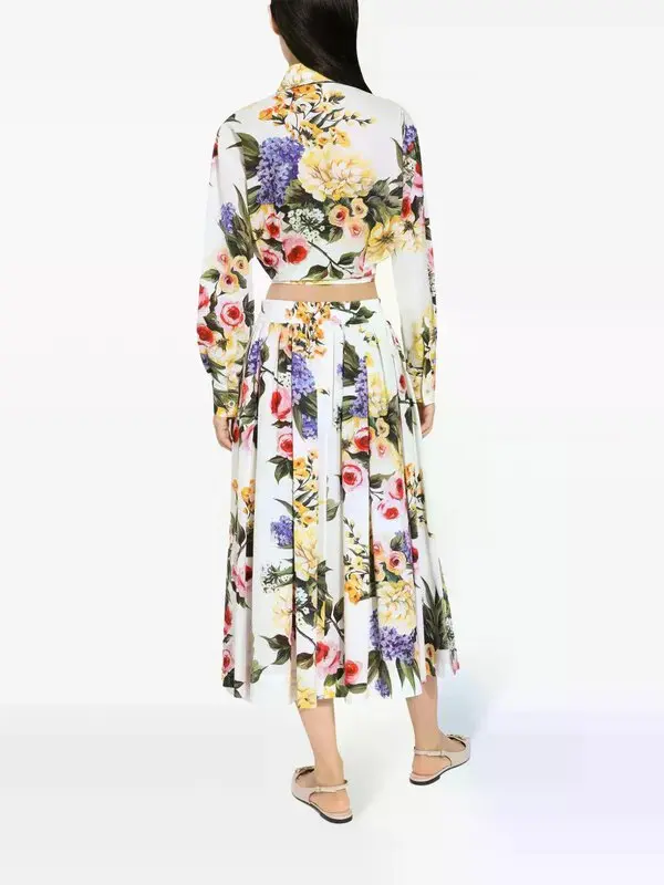 Dolce & Gabbana Floral-print Midi Skirt