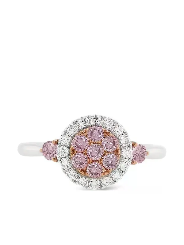 HYT JEWELRY 18k White Gold Diamond Engagement Ring - Silver