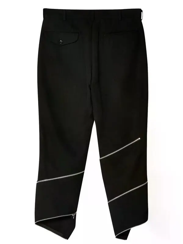 Comme Des Garçons Zip Wool Cropped Trousers