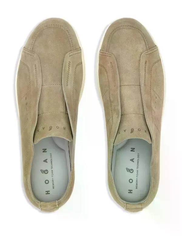 Hogan Logo Slip-on Sneakers - Neutrals