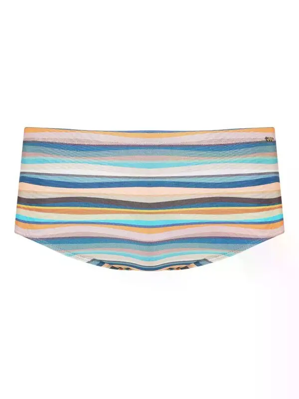 AMIR SLAMA Wave-print Swim Briefs - Blue