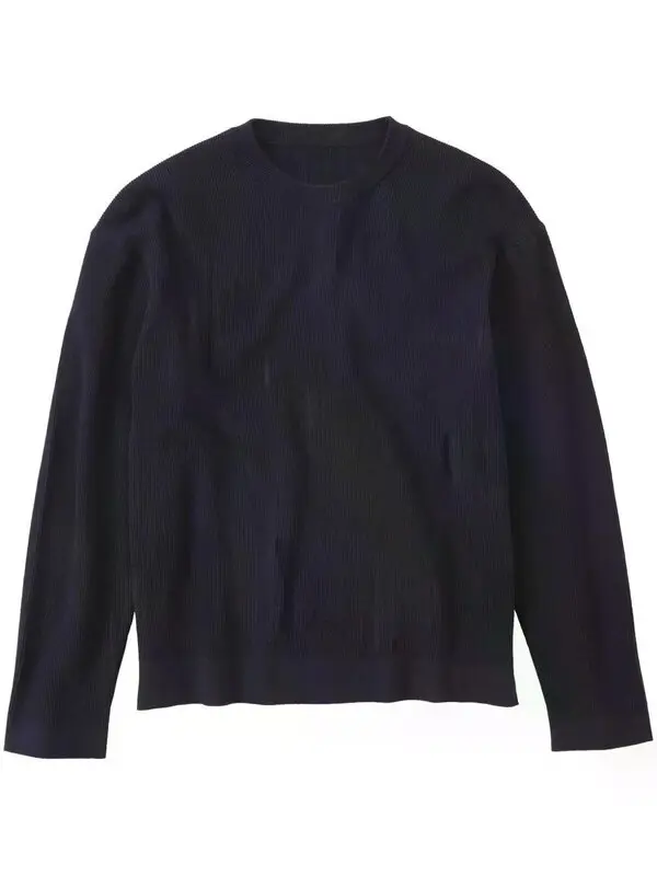 Closed Crew-neck Fine-knit Jumper