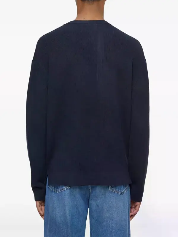 Closed Crew-neck Fine-knit Jumper