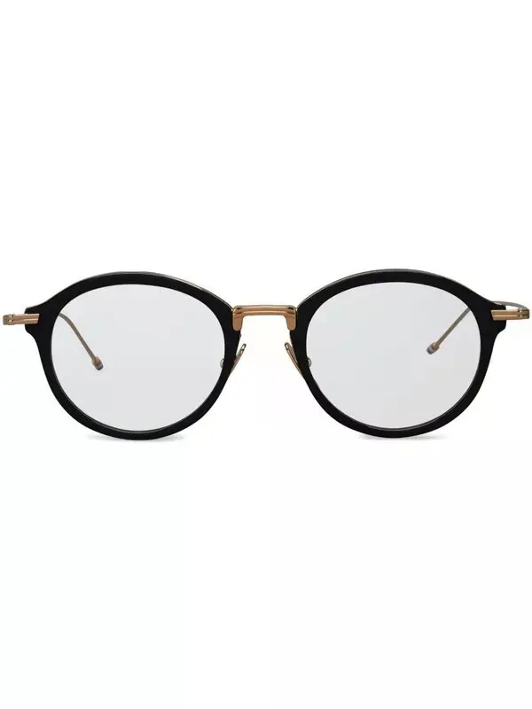 Thom Browne Round-frame Glasses - Black