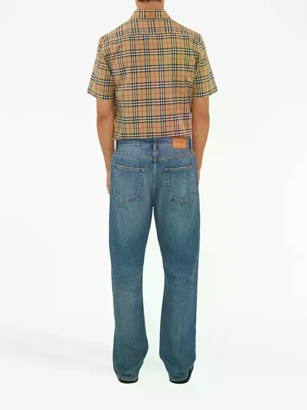 Burberry Nova-check Pattern Cotton Shirt