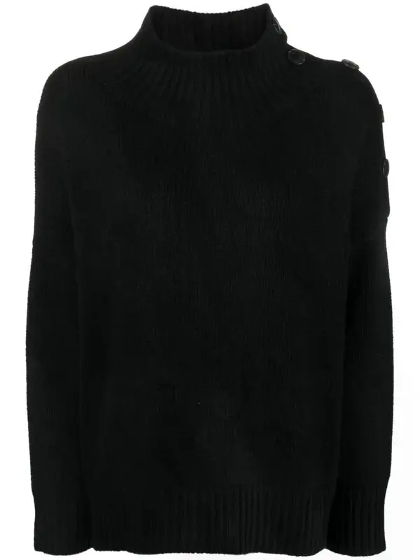 YVES SALOMON Button-detail Knitted Jumper