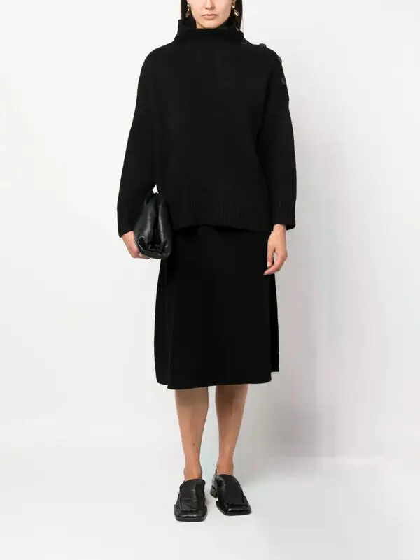 YVES SALOMON Button-detail Knitted Jumper