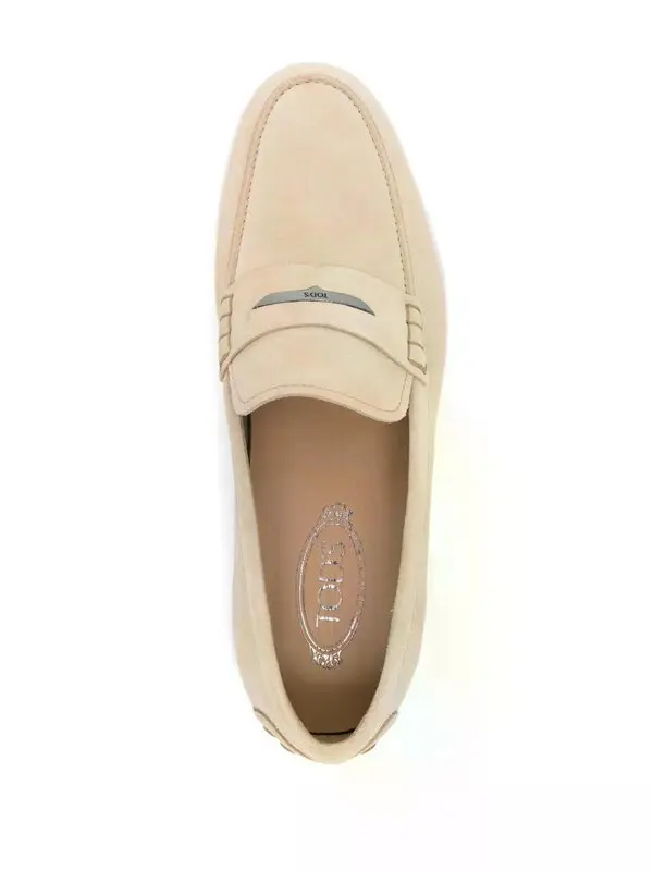 TOD'S Suede Loafers With Studded Sole