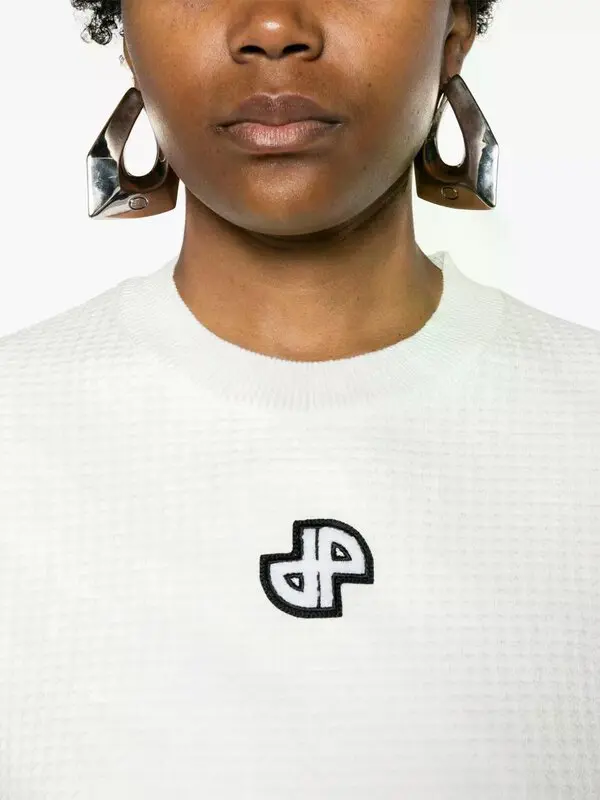 PATOU 3d-knit Short-sleeved Jumper